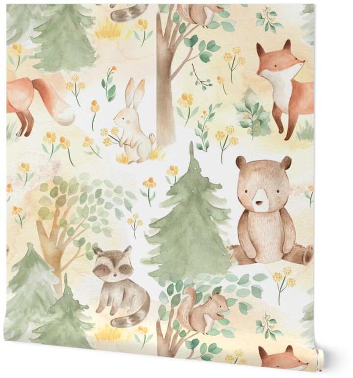 Shutterfly Wallpapers: 12 Woodland Animals - Baby Animals In Forest ...