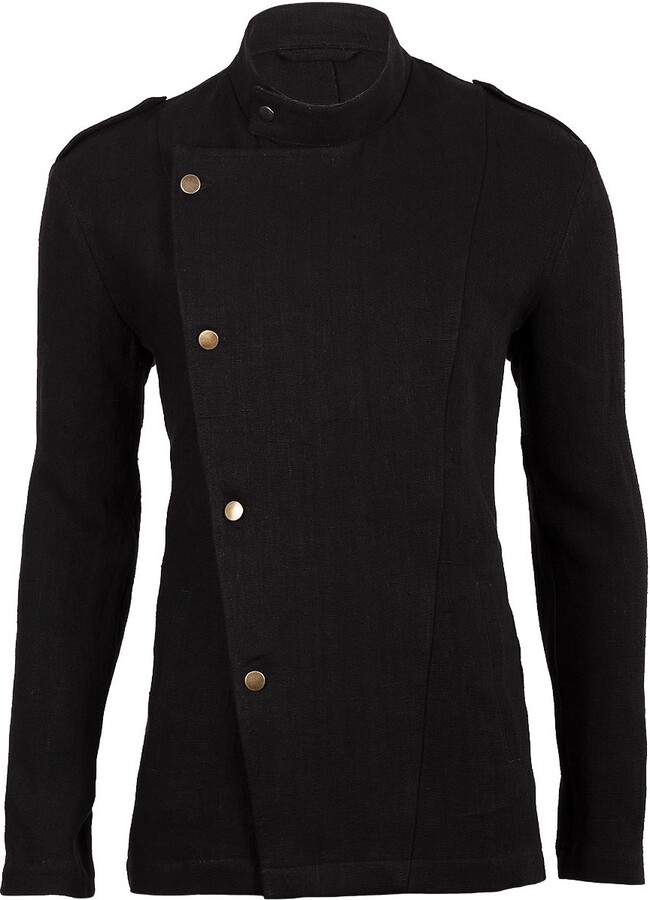 De Ionescu Est. 2019 Men's Hemp Military Jacket - Army Officer Coat ...