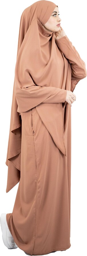 Lamis Hijab Abaya and khimar ensemble for Muslim women in medina silk ...