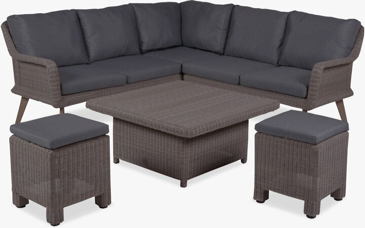 4 Seasons Outdoor Memphis 7-Seater Cosy Garden Corner Dining Set ...