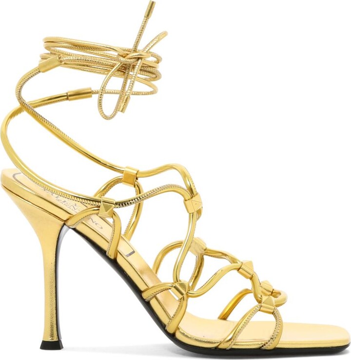 Valentino Garavani "Rockstud Net" sandals - ShopStyle