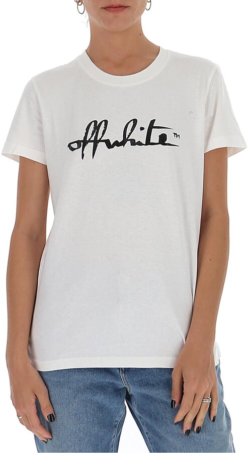 Off-White Script Logo T-Shirt - ShopStyle Graphic Tees
