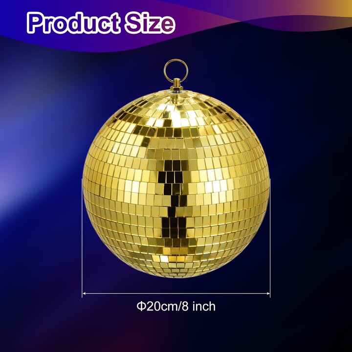 Unique Bargains Mirror Ball, 8 Inch Reflective Balls with Hanging Ring ...