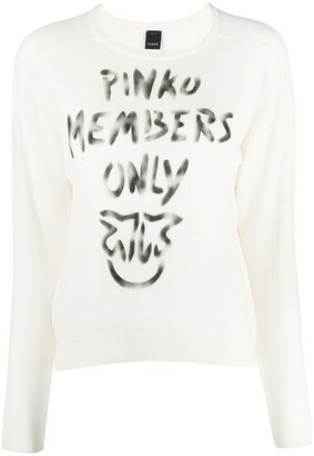 Pinko Members-only crew-neck sweater - ShopStyle