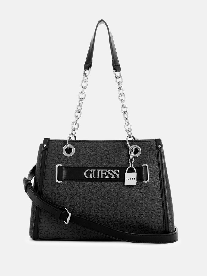 Guess Factory Creswell Logo Satchel - ShopStyle