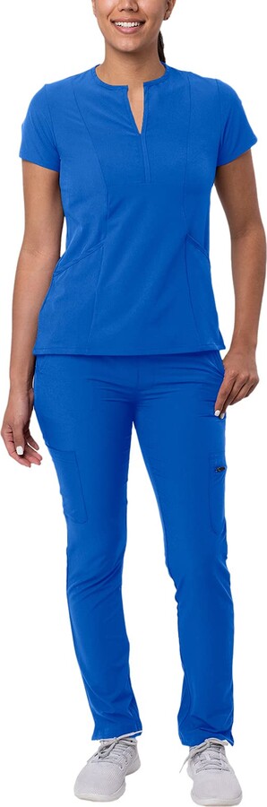 Adar Uniforms Adar Addition Go-Higher Scrub Set for Women - Notched V ...