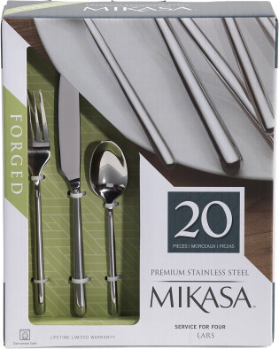 TJMAXX 20Pc Stainless Steel Forged Lars Flatware Set - ShopStyle