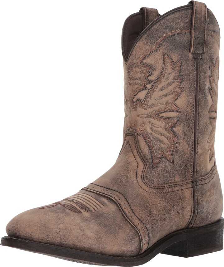 AdTec Ad Tec Mens 11 in Western Classic Cowboy Tumbled Leather Work ...