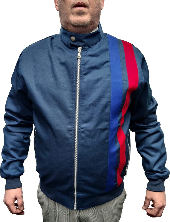 Mazeys Mens Real Hoxton Rally Jacket (Navy - ShopStyle