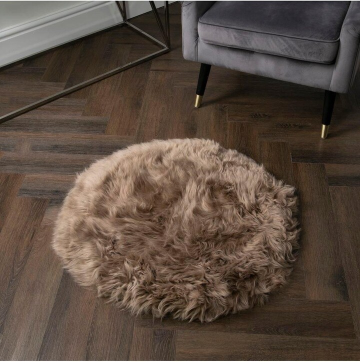 Native Natural Light Brown Rectangle Sheepskin - Circle 70cm ...