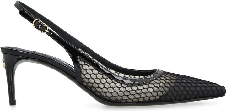 Dolce & Gabbana Mesh Slingback Pumps - ShopStyle