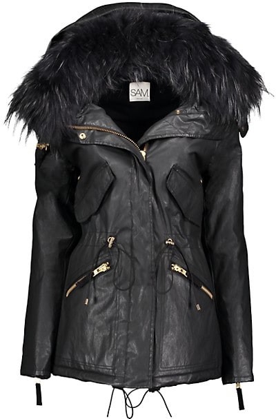 SAM. Devon Fox Fur-Trim Parka - ShopStyle