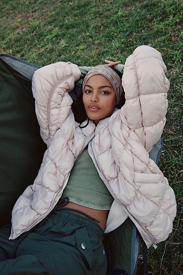FREE PEOPLE MOVEMENT Scrunchy Glossy Pippa Packable Puffer Jacket ...