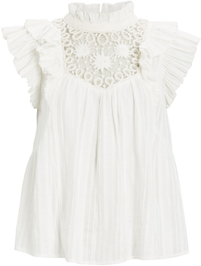 Sea Ona Flounce Flutter Sleeve Top - ShopStyle Women's Fashion