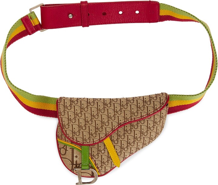 Christian Dior Rasta Trotter Saddle Waist Bag in Beige - ShopStyle