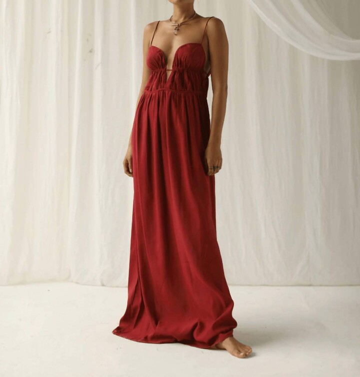 FARA Orion Dress In Blood Moon - ShopStyle