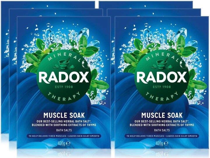 Radox Mineral Therapy Muscle Soak Herbal 'Bath Salt' 400g, 6 Pack ...