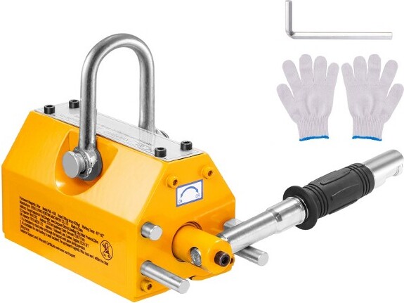 VEVOR Magnetic Lifter, 880 lbs/400 kg Pulling Capacity, 2.5 Safety ...