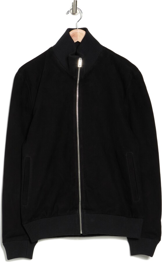 Slate & Stone Suede Bomber Jacket - ShopStyle