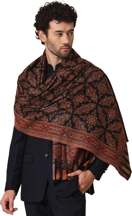 Zamour Large Kani Weave Indian Kashmiri Prayer Shawl Wrap for Men with ...