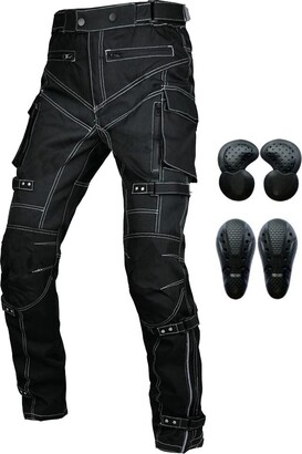 Armor Qtrees Hi Vis CE Armor Motorcycle Riding Pants for Men Motocross ...
