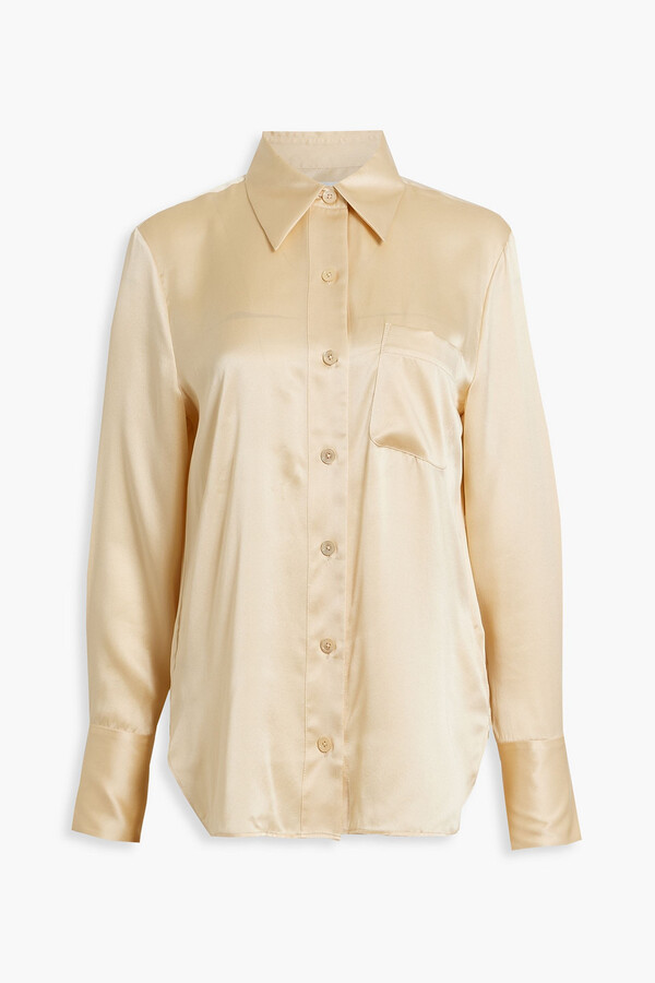 Equipment Washed-silk shirt - ShopStyle Tops