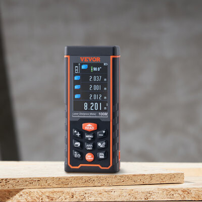 VEVOR Laser Measure, 328 ft, 1/16'' Accuracy Laser Distance Measure ...