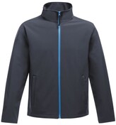 Regatta Standout Mens Ablaze Printable Soft Shell Jacket (Navy/French ...