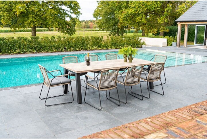 4 Seasons Outdoor Scandic 8-Seater Rectangular Garden Dining Table ...