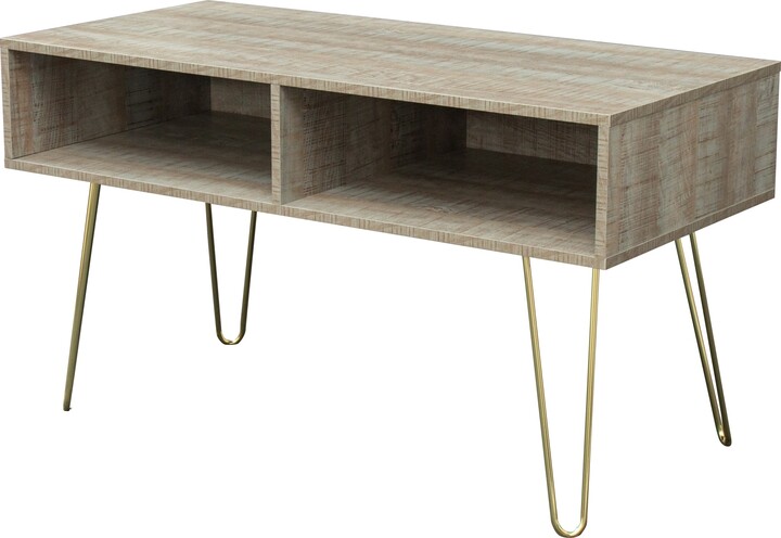 GEROJO 41.73 inch Simple Small TV Stand with Compartment Storage ...