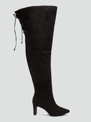 Fashion to Figure Wide Width Suidi Faux Suede Thigh-High Boots - Nadia ...