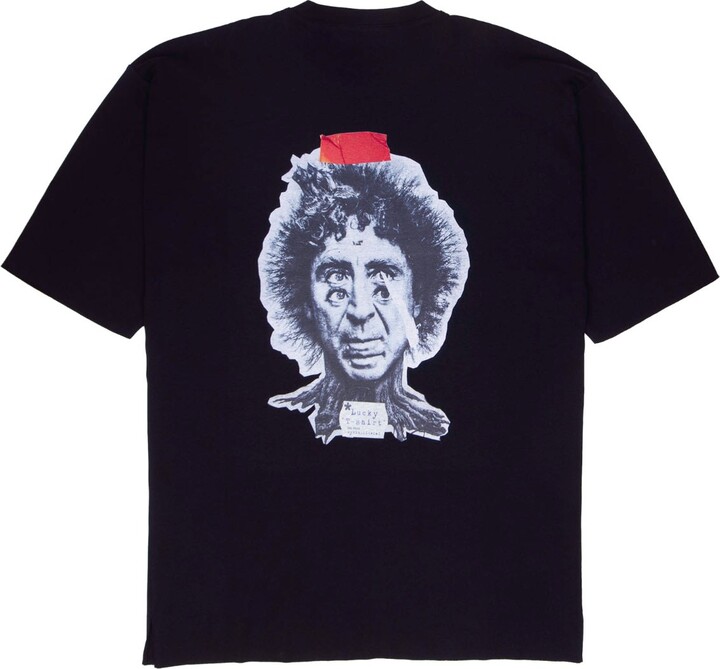 Mysimplicated Black T-Shirt With Man Face With Double Eye - ShopStyle
