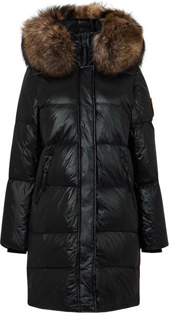 ARCTIC ARMY Mid-Length Fur Puffer Jacket - ShopStyle