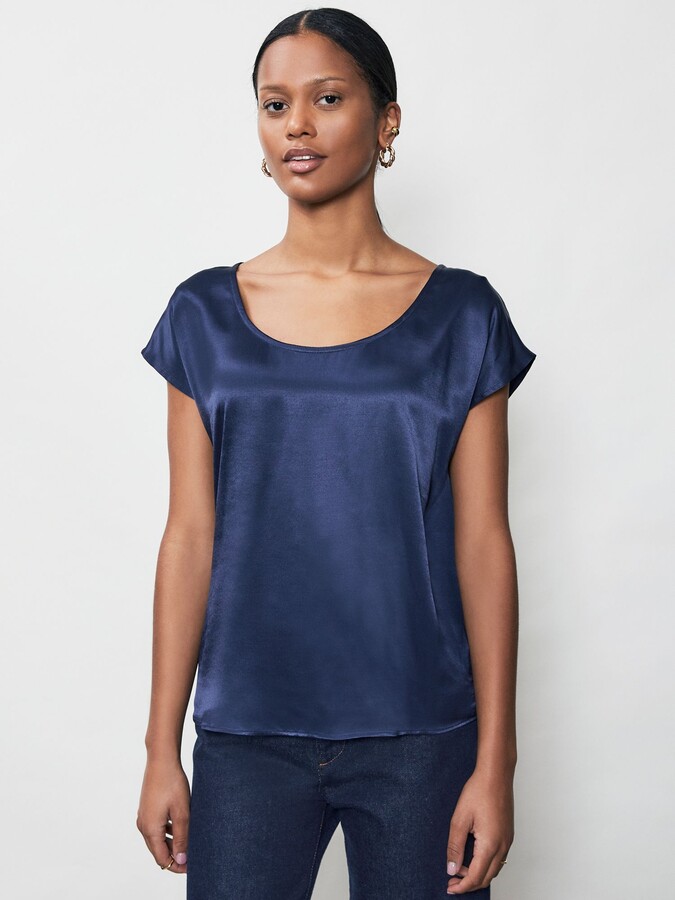 Finery Jerry Satin Top - ShopStyle