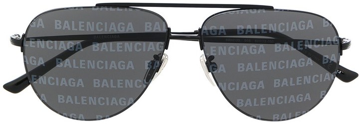 Balenciaga Invisible aviator-frame sunglasses - ShopStyle
