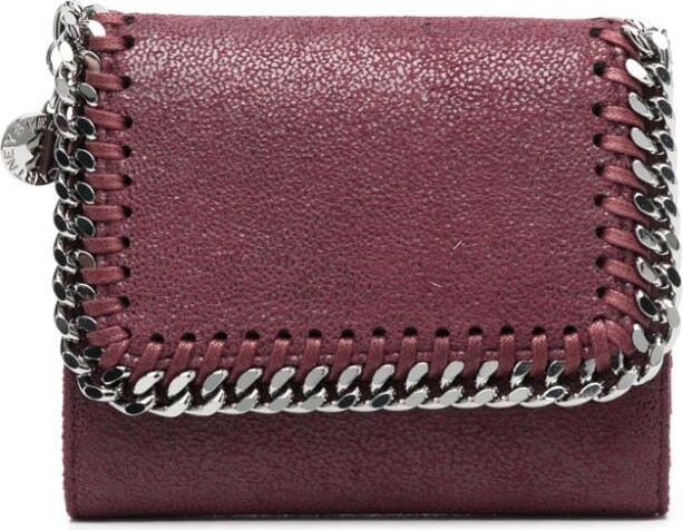 Stella McCartney Falabella chain-link trim wallet - ShopStyle