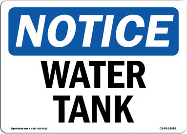 SignMission Water Tank Sign - ShopStyle Desks