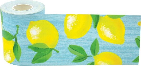 Teacher Created Resources Lemon Zest Straight Rolled Border Trim, 50 ...