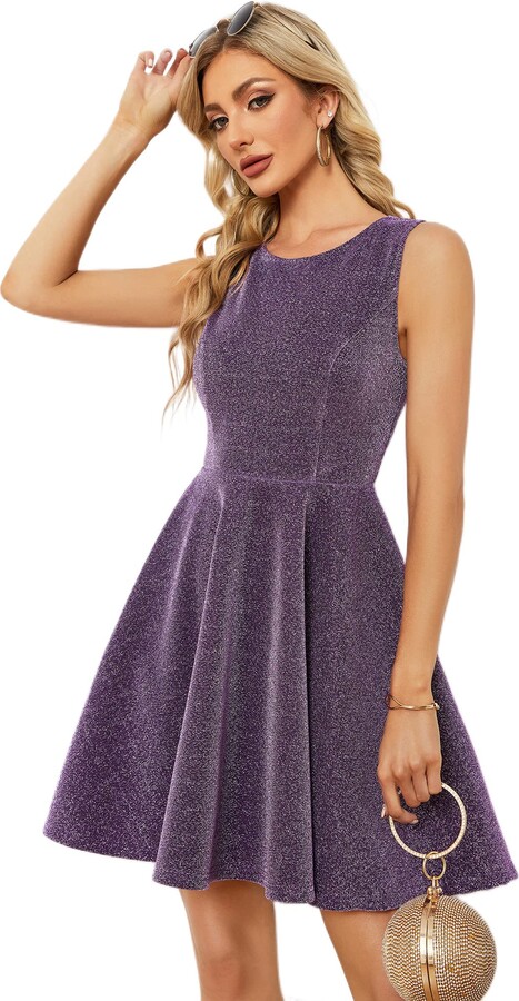 Ever-Pretty Women Glitter Dress for Party Cocktail 50s Vintage ...