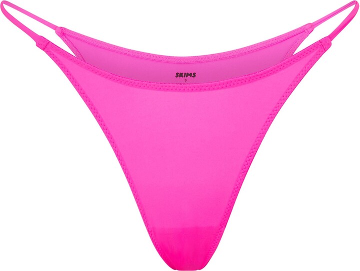 Micro Cording V Cheeky Bikini | Neon Pink - ShopStyle Plus Size Intimates