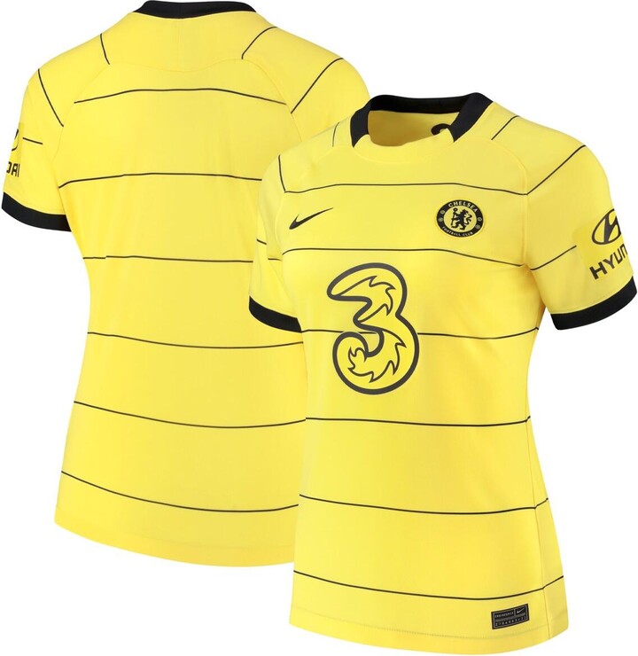 Nike Women's Yellow Chelsea 2021/22 Away Breathe Stadium Jersey ...