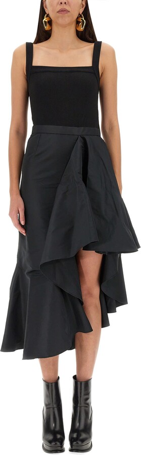 Alexander McQueen Ruffle Dress - ShopStyle