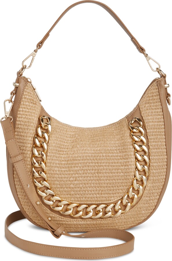 INC International Concepts Kolleene Chain Small Straw Crossbody ...