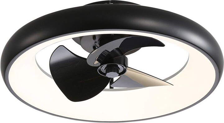 H&O Direct Industrial Style Ceiling Mount Fan with LED Light - ShopStyle