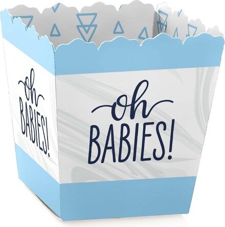 Big Dot of Happiness It's Twin Boys - Party Mini Favor Boxes - Blue ...