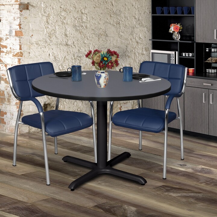 Regency Coda 48" Round Breakroom Table- Grey - ShopStyle Laptop Carts ...
