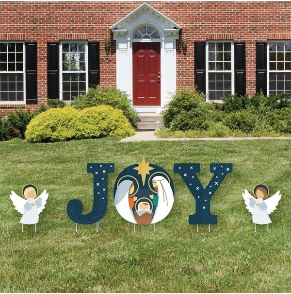 Big Dot of Happiness Holy Nativity - Yard Sign Outdoor Lawn Decorations ...