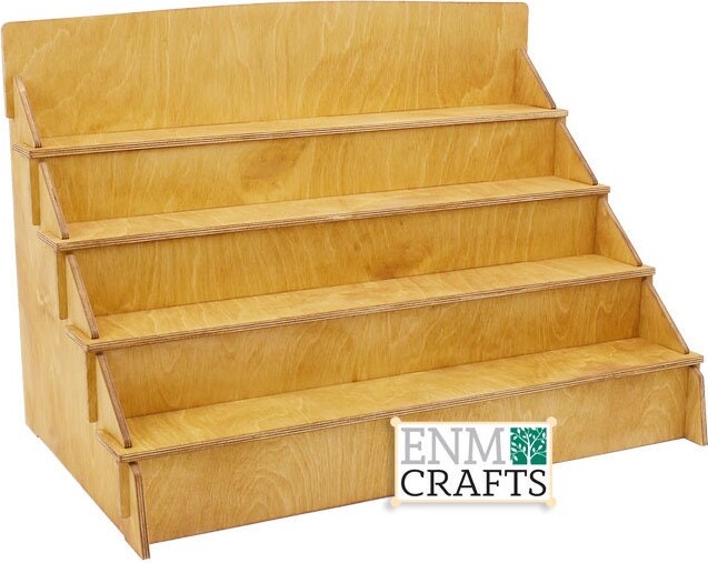 Etsy 30" Width Craft Show Collapsible Display, 4-Tier Wooden Countertop ...