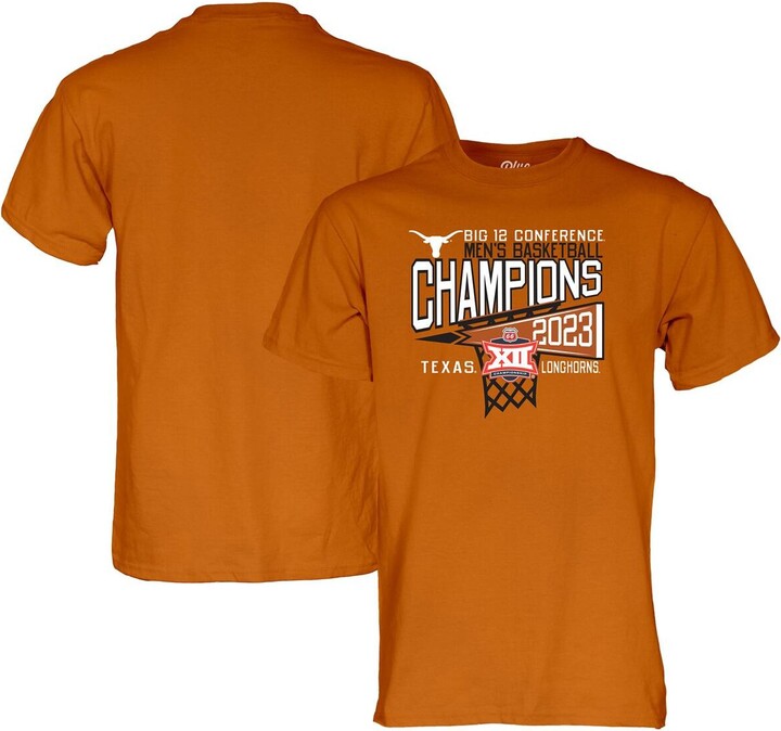 Men's Blue 84 Texas Orange Texas Longhorns 2023 Big 12 Men's Basketball ...