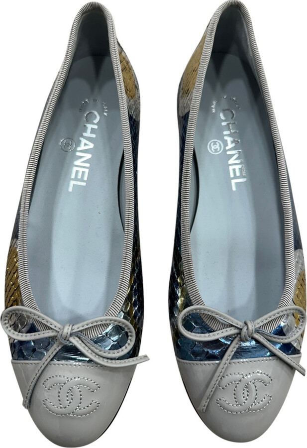 Chanel Python ballet flats - ShopStyle